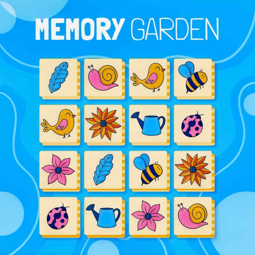 Garden Themed Memory Game with Lesson Plan | Class Creations