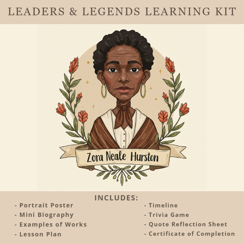 Zora Neale Hurston – Leaders & Legends Learning Kit | Class Creations