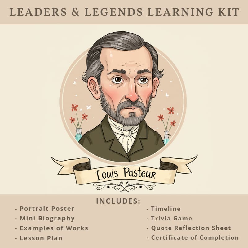 Louis Pasteur – Leaders & Legends Learning Kit | Class Creations