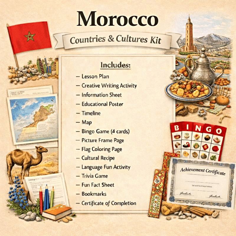 Morocco Countries and Cultures Kit | Class Creations