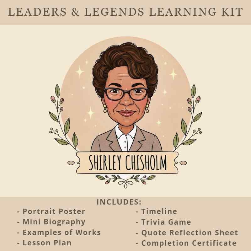 Shirley Chisholm – Leaders & Legends Learning Kit | Class Creations