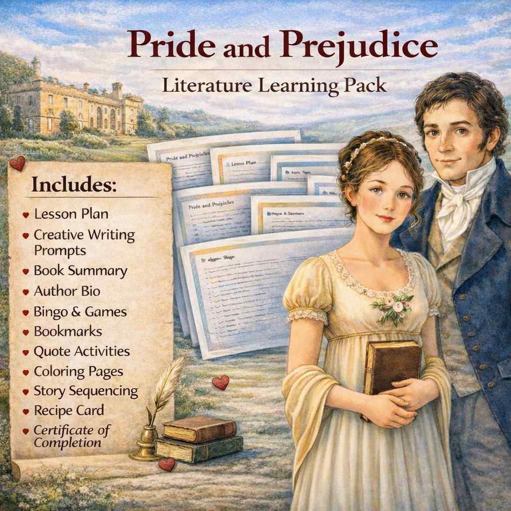Pride and Prejudice Literature Learning Pack | Class Creations