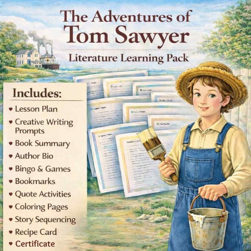 The Adventures of Tom Sawyer Literature Learning Pack | Class Creations